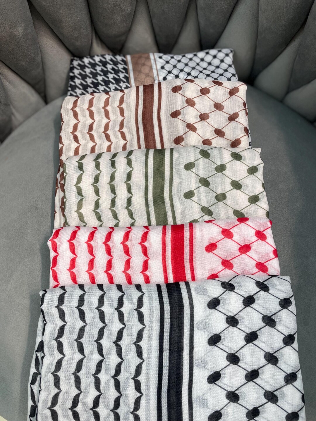 Keffiyah Hijab Scarf Cotton Modal Free Palestine Kuffiyeh Scarf Hijab ...