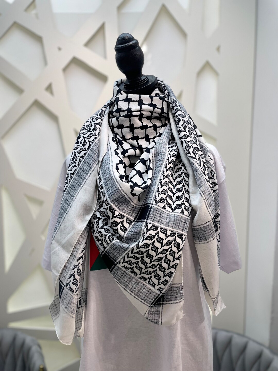 Traditional Palestine Scarf Printed Keffiyeh / Hatta / Head - Etsy