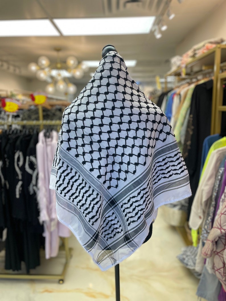 Traditional Palestine Scarf Keffiyeh / Hatta / Head Dress . 100% Cotton ...