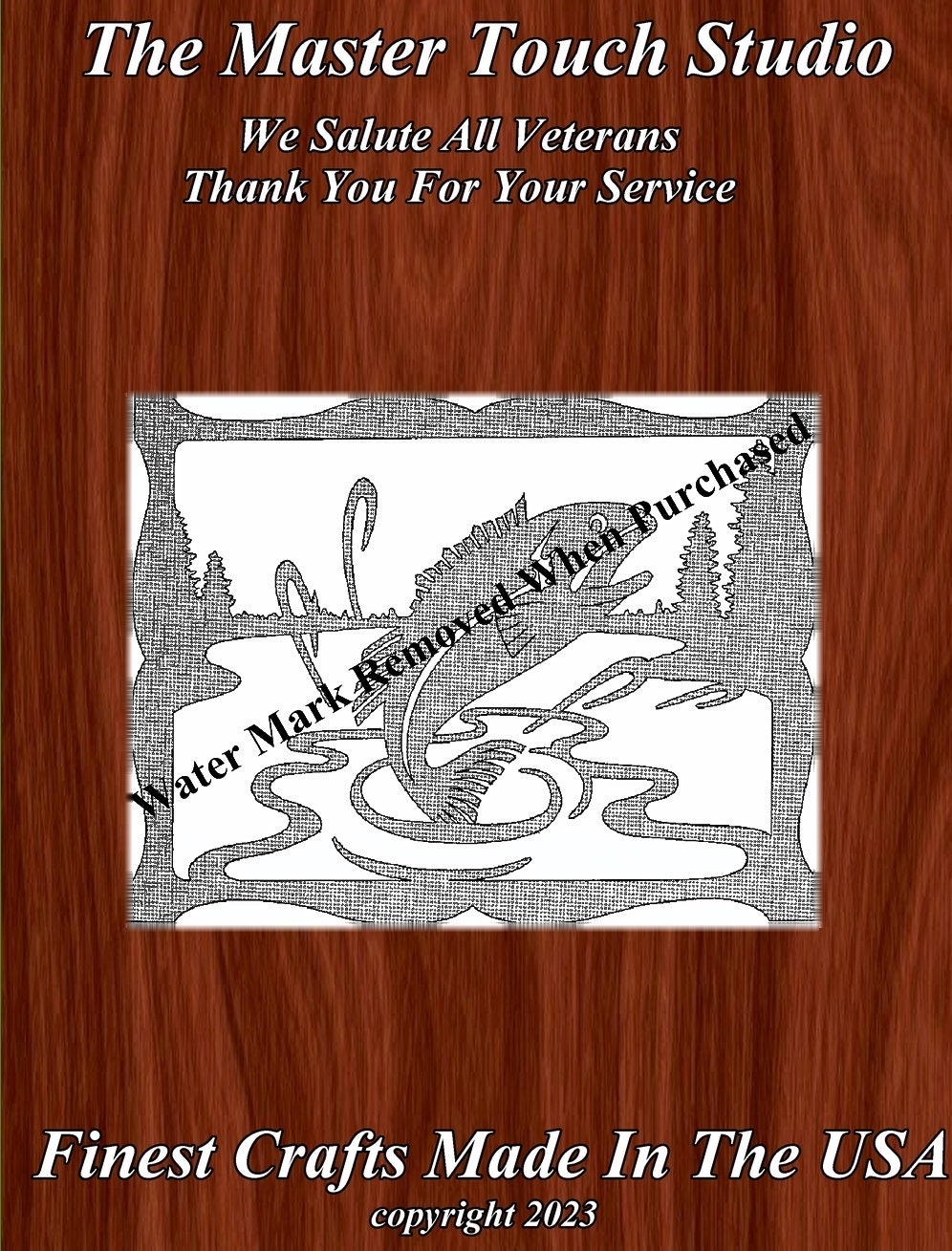 Bass Plaque Pattern - Etsy