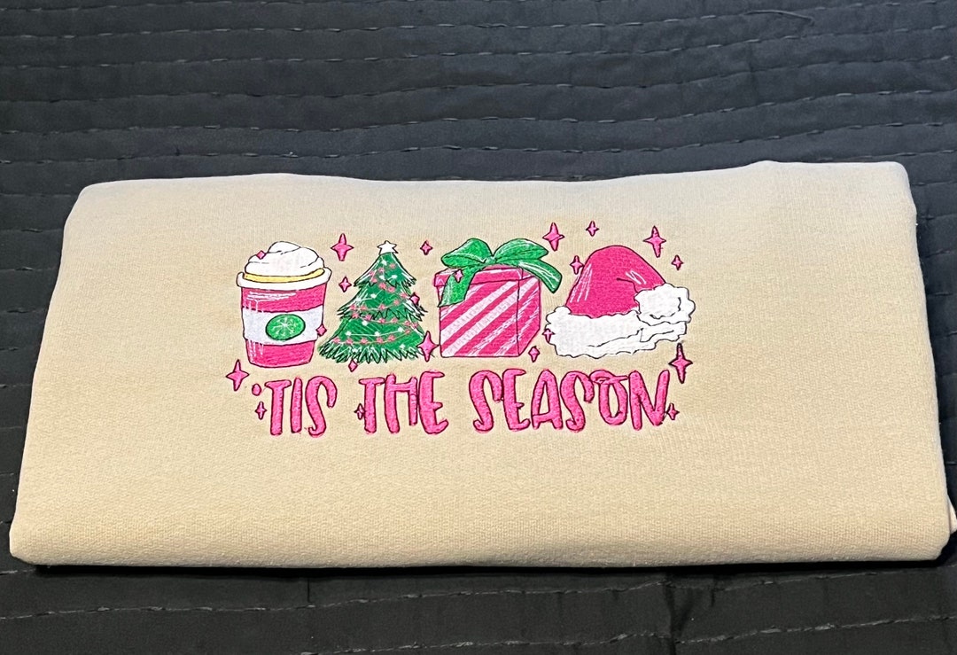 Nice Christmas Sweater. Custom Embroidered Sweater - Etsy