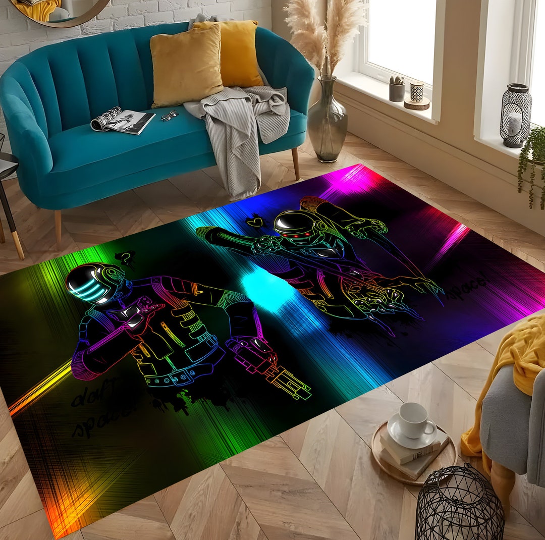 Neon Daft Punk, Music Group Rug, Music Room, Hiphop Music, Electro ...