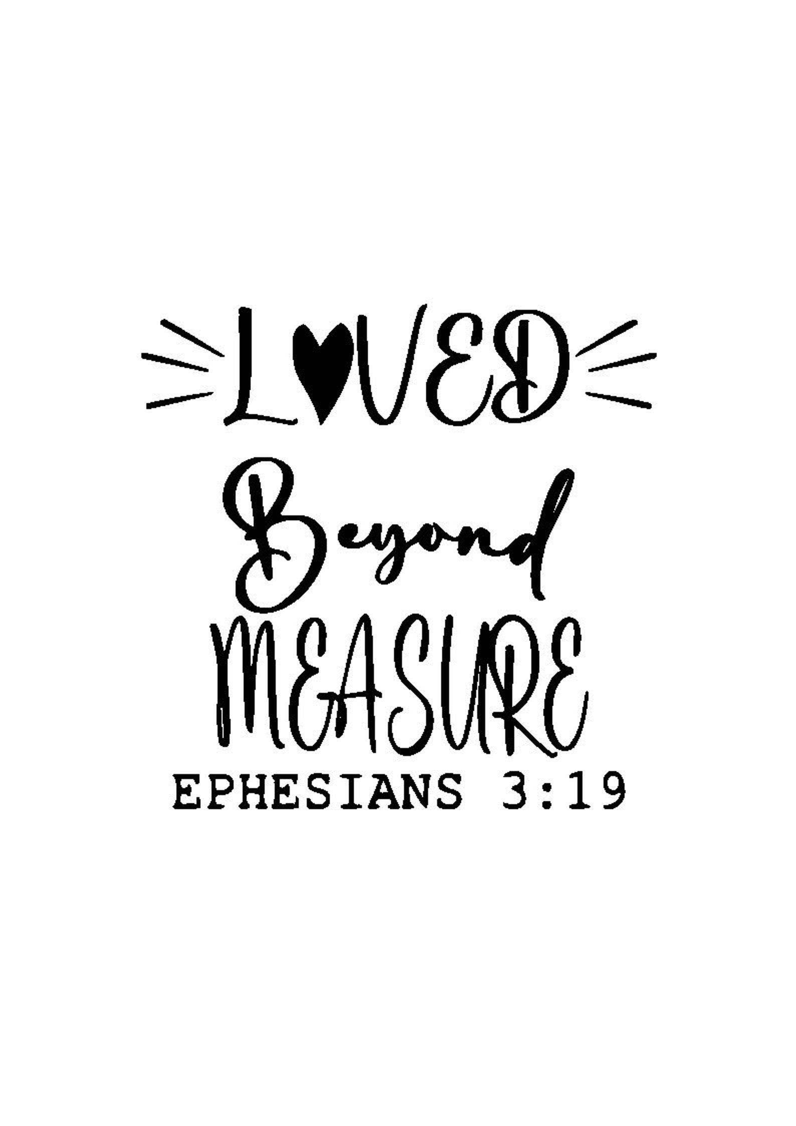 Loved Beyond Measure - Etsy