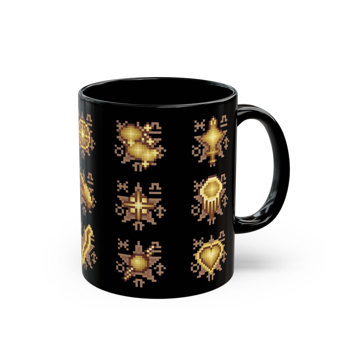 Quest for Glory 3 Magic Spells Pixel Art 11oz Coffee Mug - Unique Retro ...