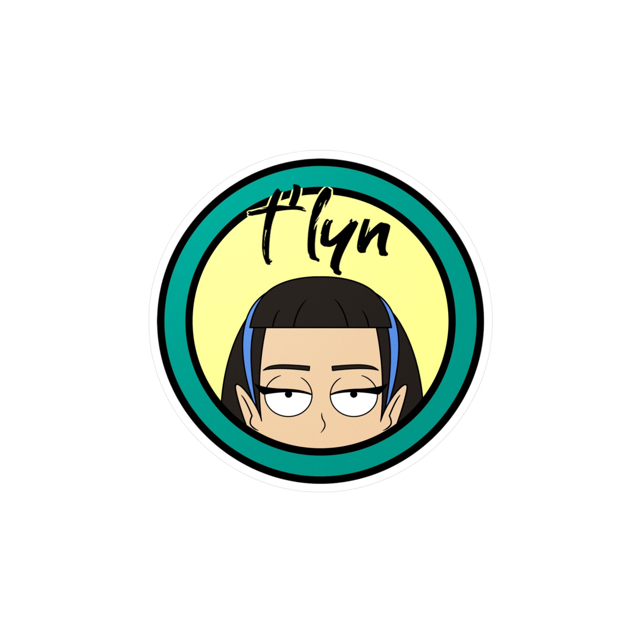 Daria/lower Decks t'lyn Logo Vinyl Decal - Etsy