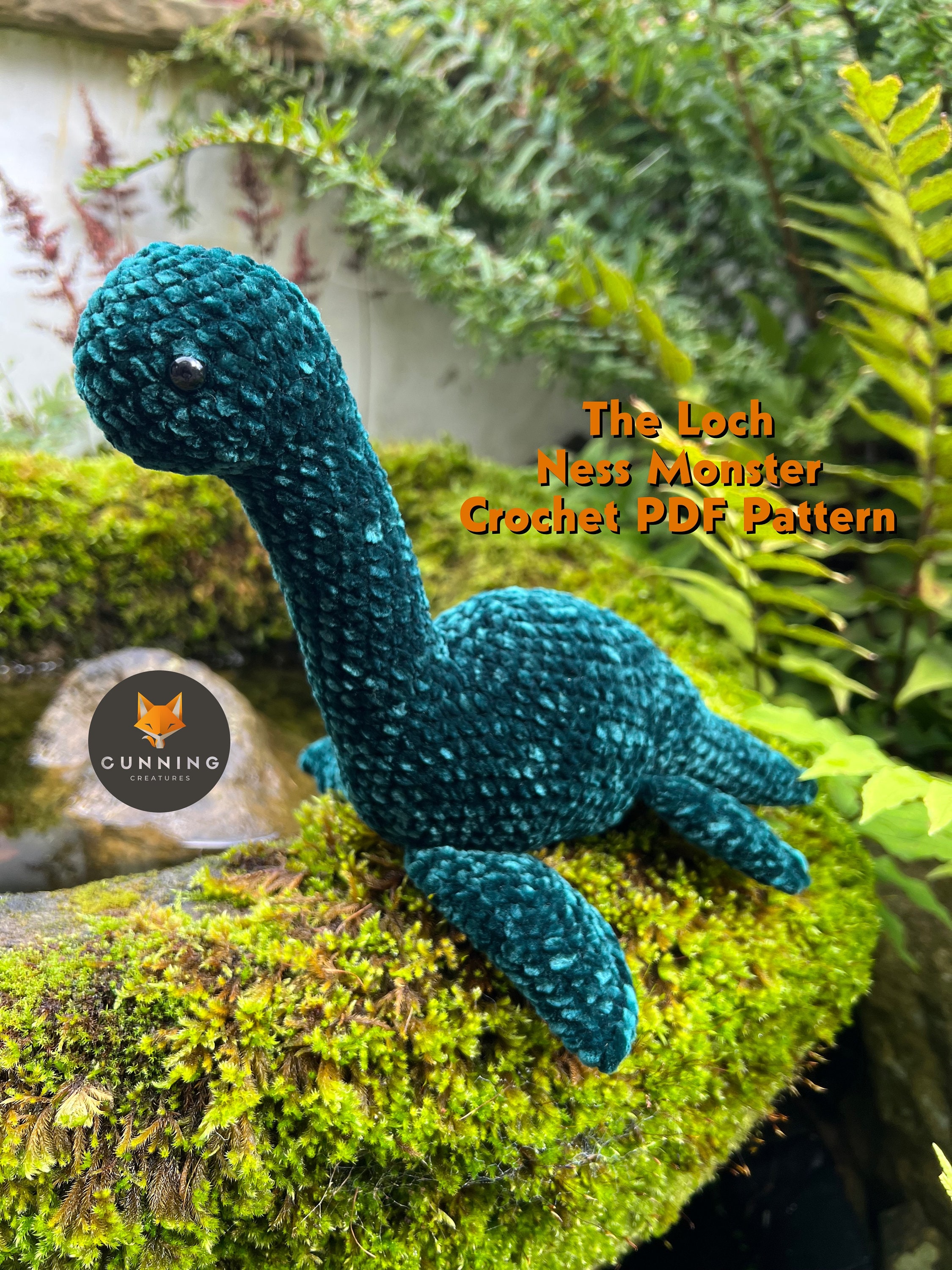 Crochet Pattern the Loch Ness Monster Cute Plushie Amigurumi DIGITAL ...