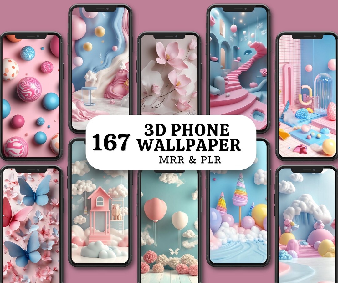 167- 3D Phone Wallpaper - Etsy