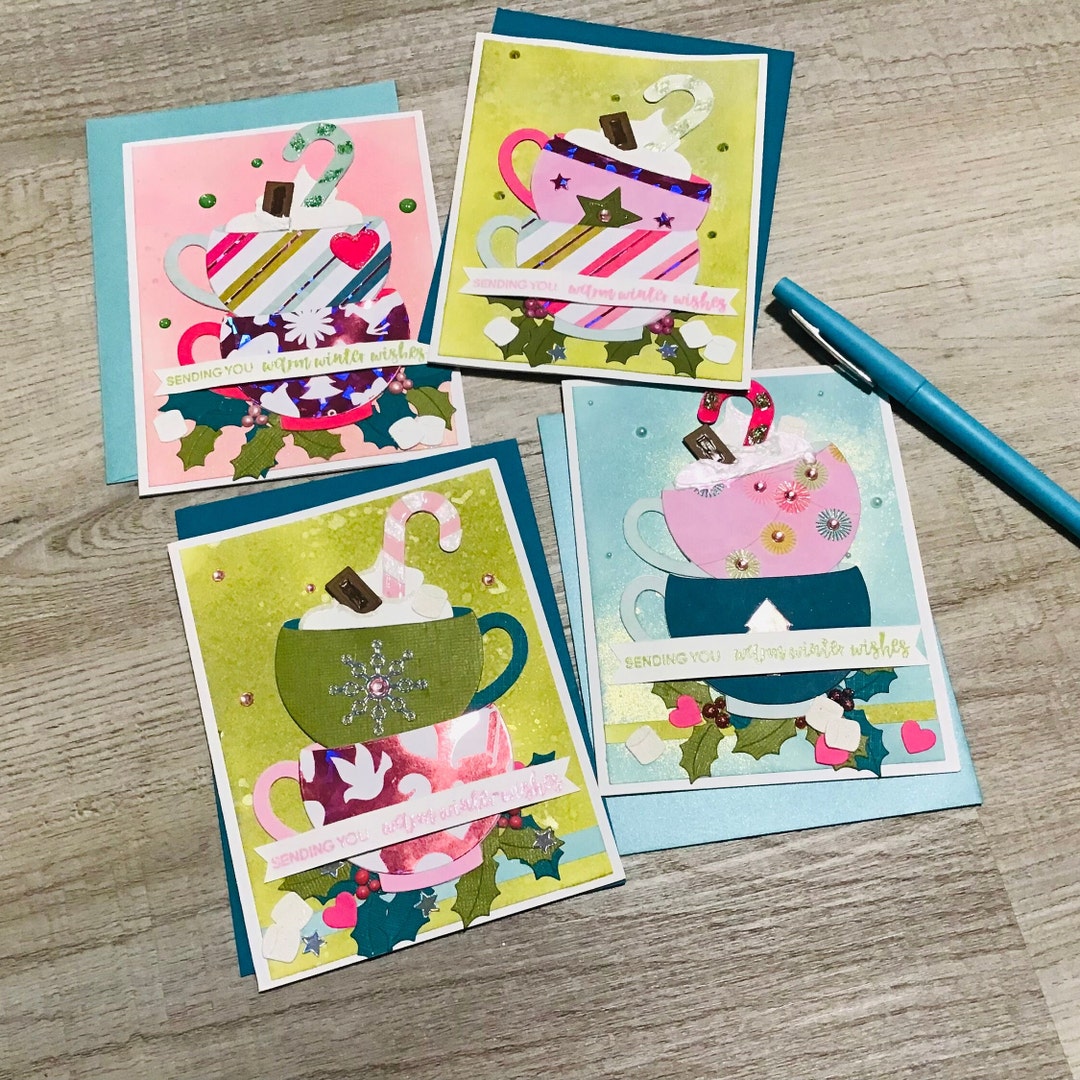 Cute Cup of Cheer Christmas Cards! - Etsy