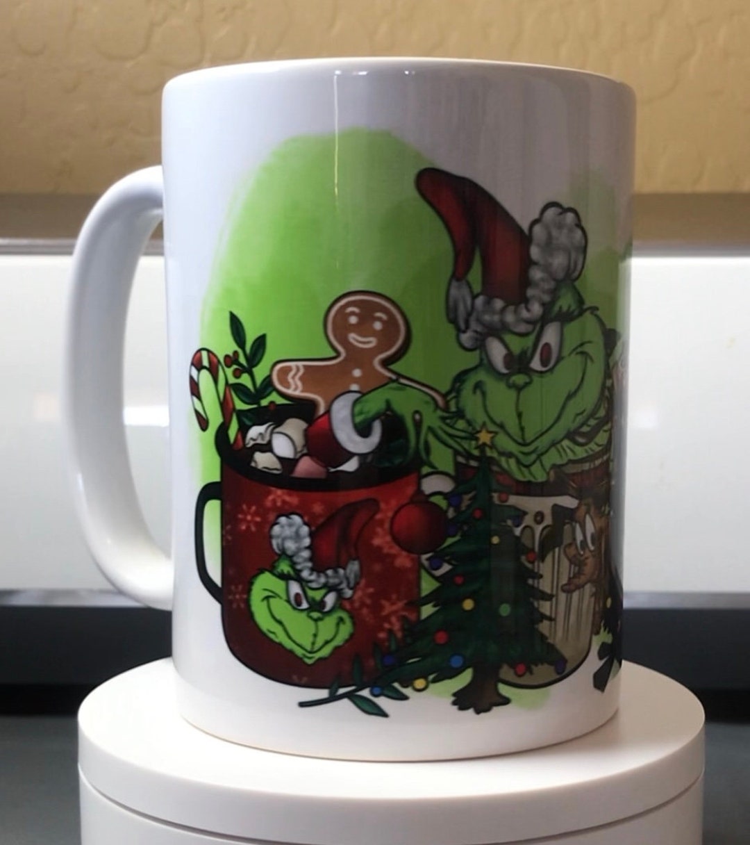 4 Grinchmas 3D Mugs Designs - Etsy