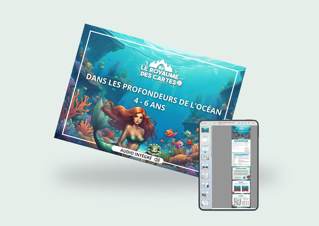 Printable Ocean Treasure Hunt Fun and Educational Mermaid Game for 4-6 ...