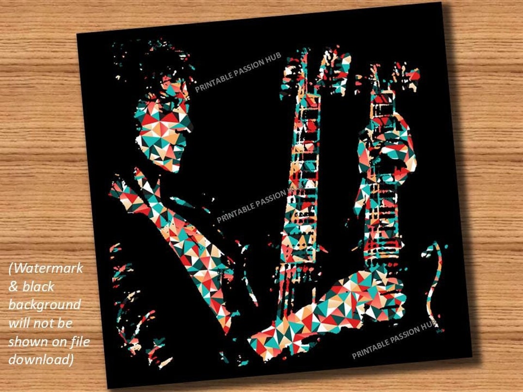 Jimmy Page Downloadable Print, Jimmy Page Artwork Download, Jimmy Page ...