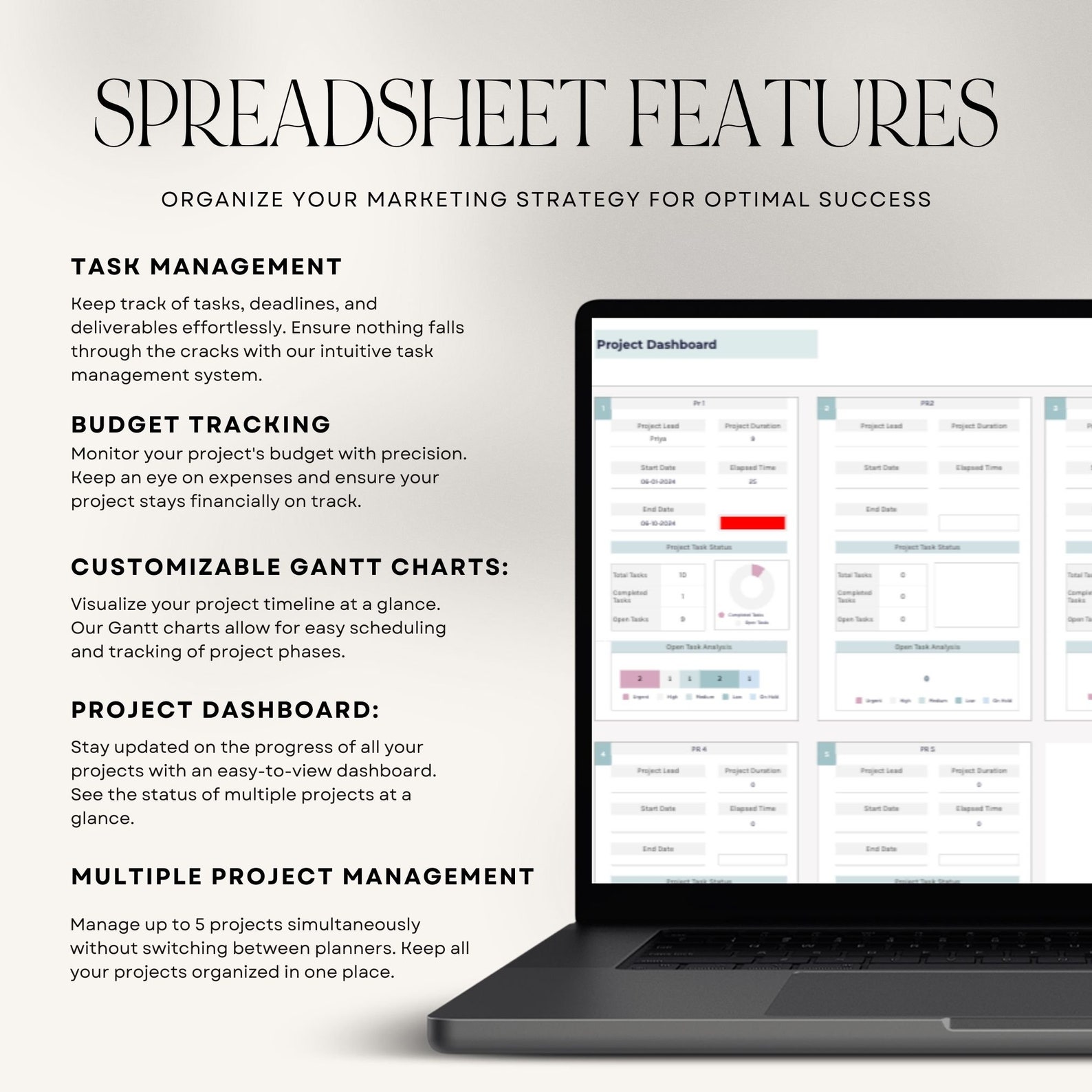 Project Plan Template Google Sheets, Project Management Calendar, Work ...