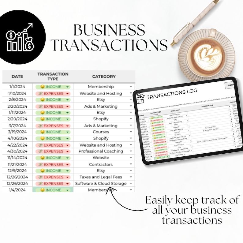 Profit and Loss Template Google Sheets, P and L Statement, Annual ...