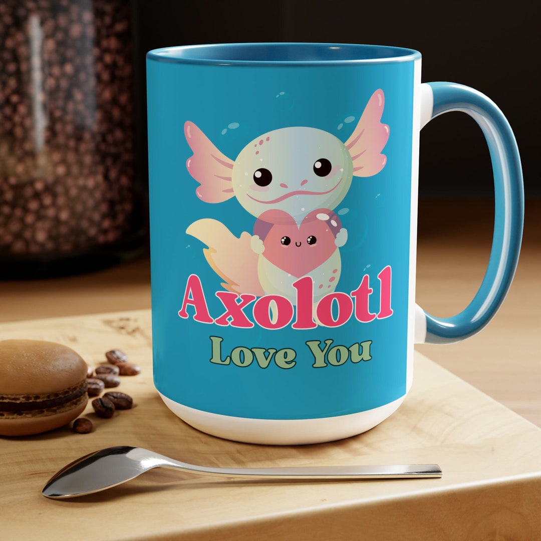 Valentines Day Axolotl Mug Gift for Kids Sister Mother Friend ...