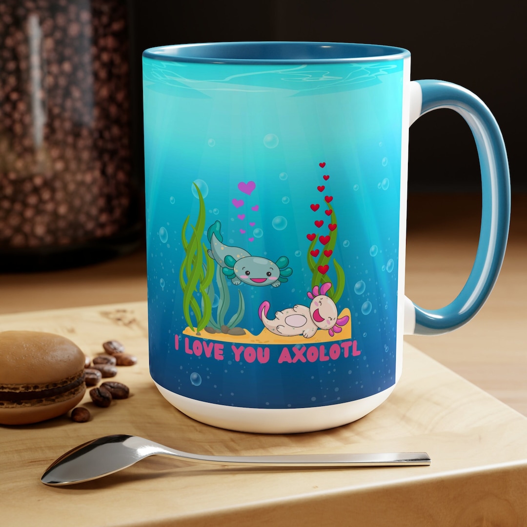 Valentines Day Axolotl Mug Gift for Kids Sister Mother Friend ...