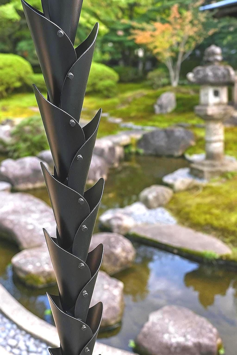 Dragon Scale Rain Chain: Powder Coated Black - Etsy