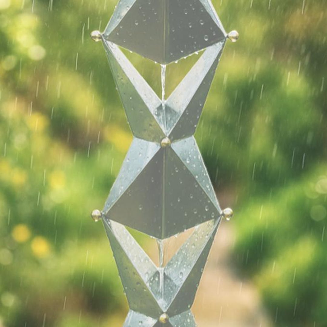 Origami™ Rain Chain: Stainless Steel - Etsy