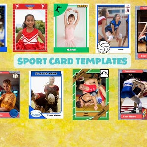 60 Sports Card Template Membership| Canva Templates | Editable Trading ...