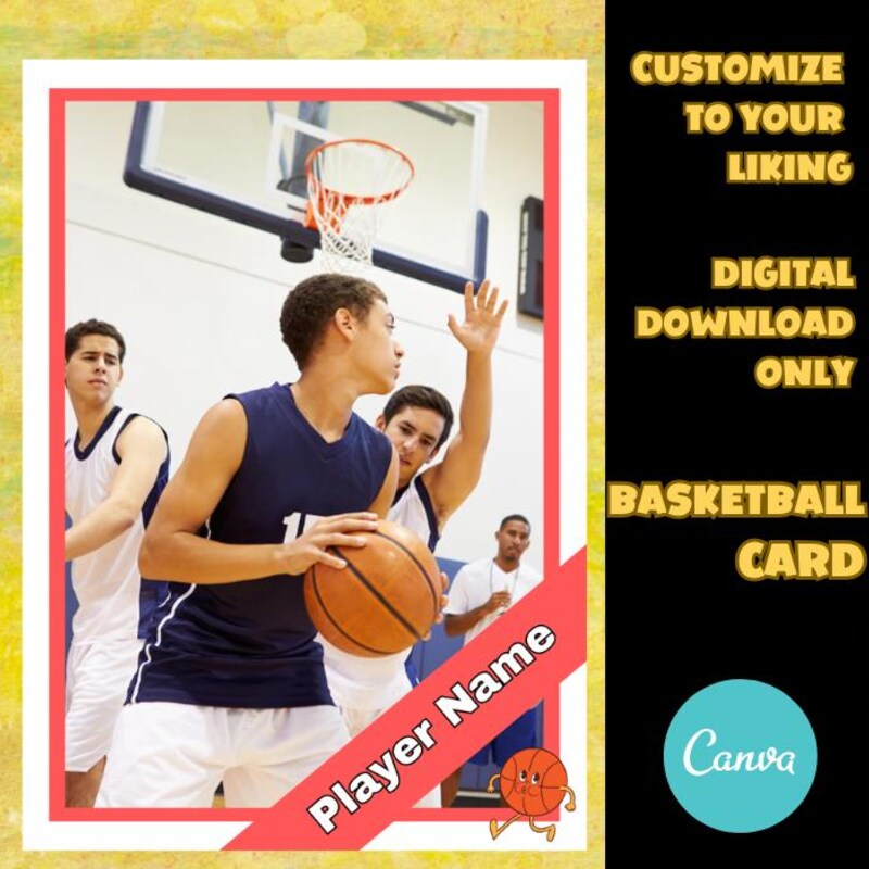 Basketball Card - Etsy