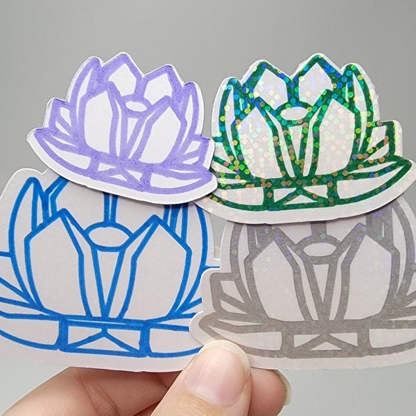 Lotus Flower Sticker - Etsy