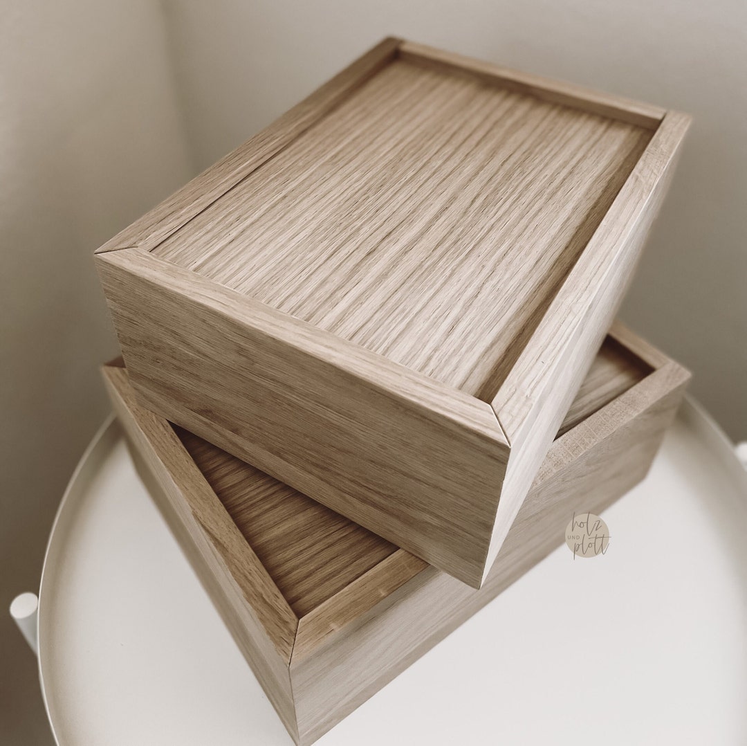 Wooden Blank, Wooden Box, Oak Wooden Box | Real Wood | Premium | Memory ...