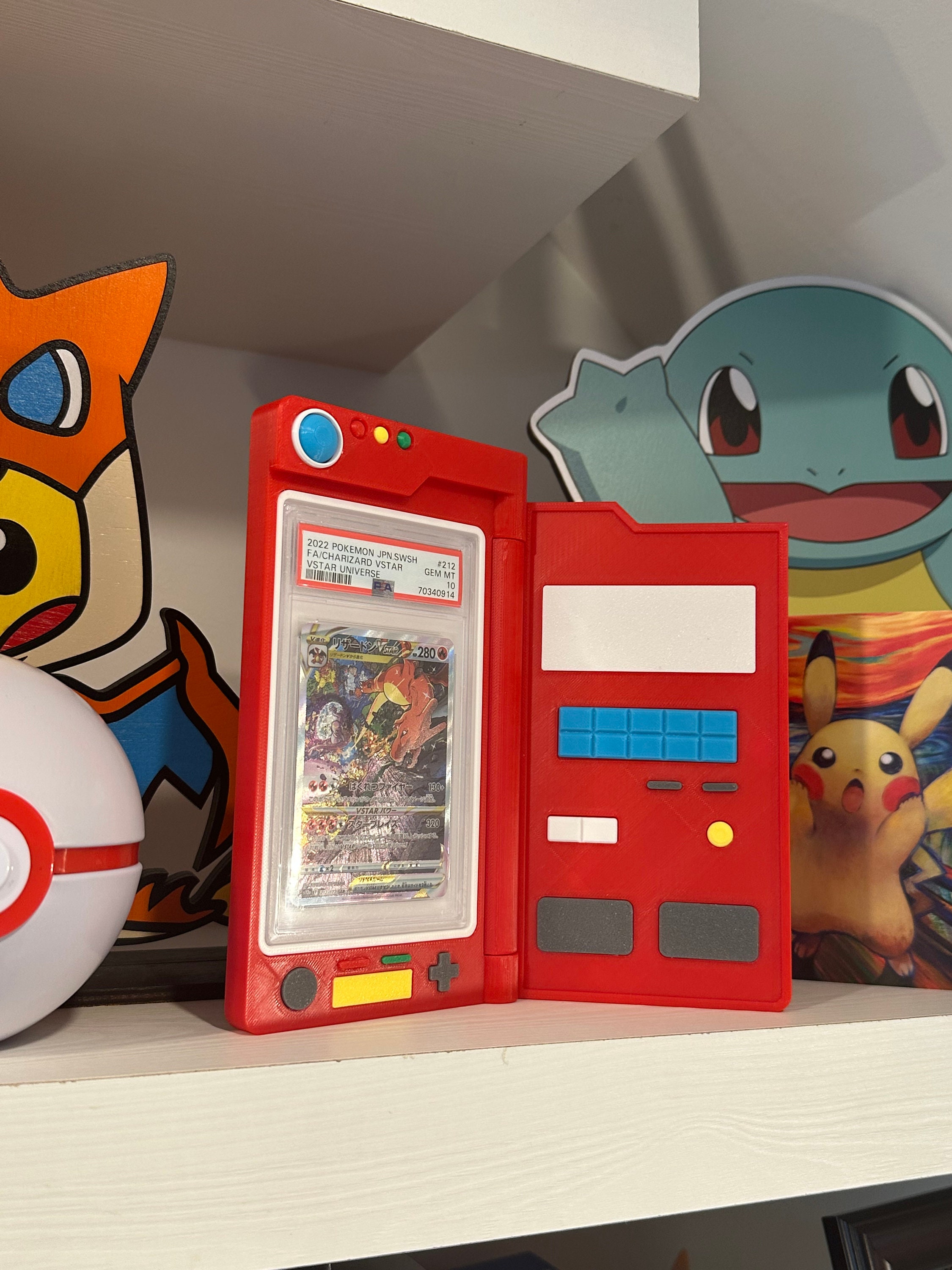 3D Printed Pokedex Card Case, Sturdy Display for PSA/BGS/CGC Graded ...