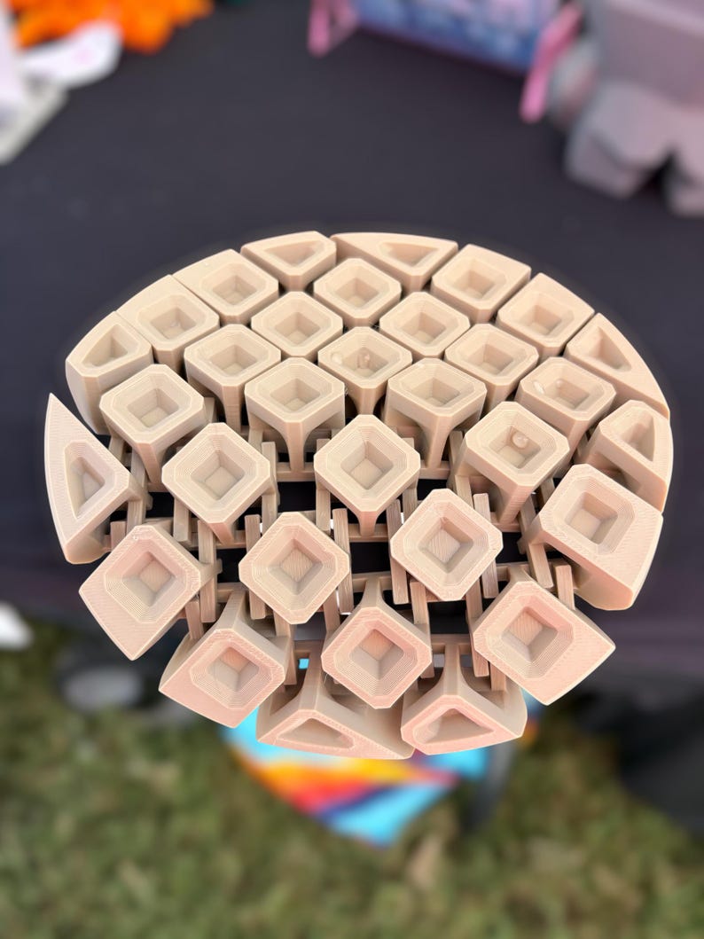 3D Printed Waffle Fidget Toy With Removable Syrup and Butter - Etsy