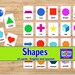 Flash Cards, Shapes, Preschool Flashcards, Printables Learning ...
