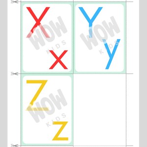 Flash Cards, Alphabet, Preschool Flashcards, Printables Learning ...