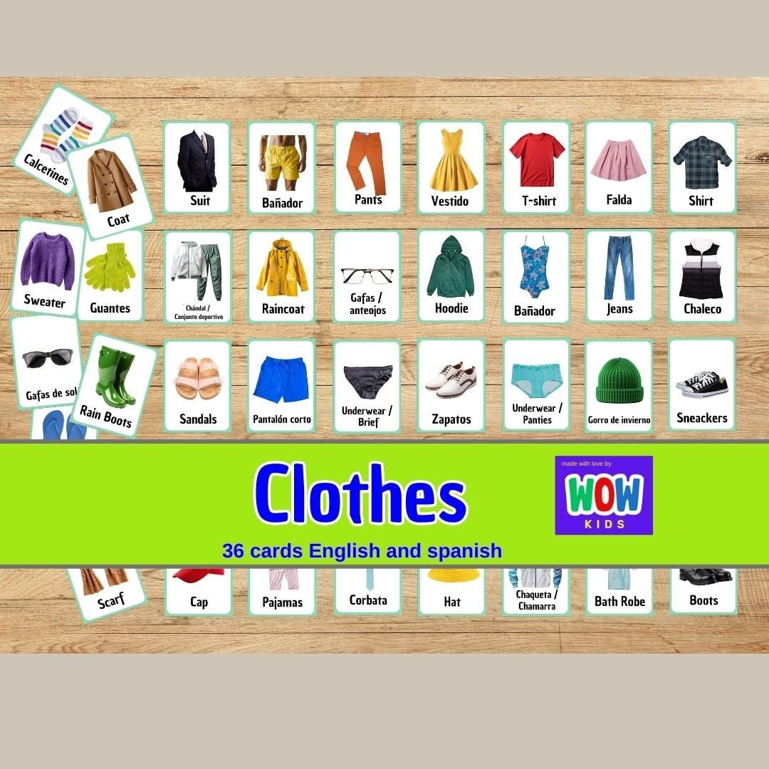 Flash Cards, Clothes, Clothing, Preschool Flashcards, Printables ...