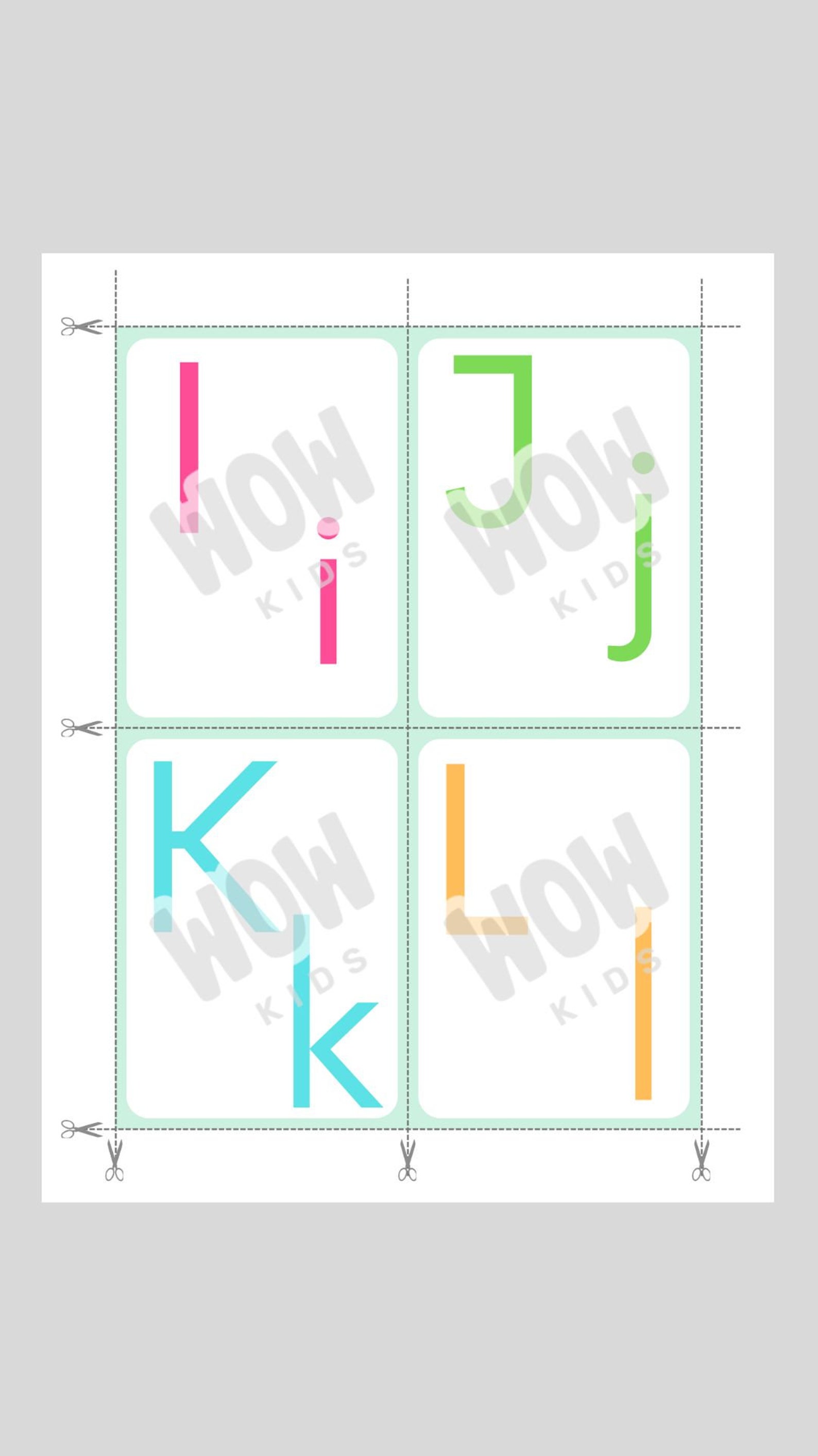Flash Cards, Alphabet, Preschool Flashcards, Printables Learning ...