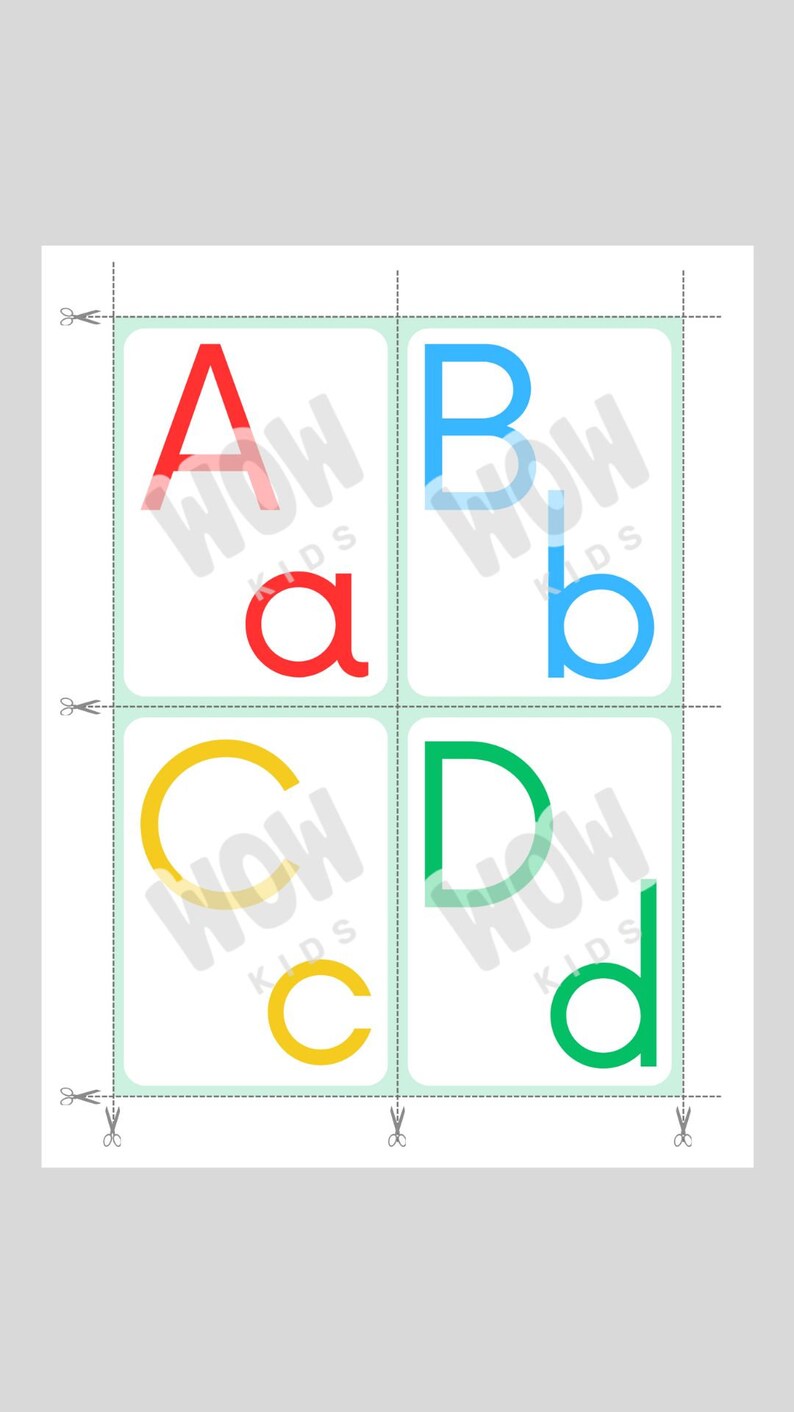 Flash Cards, Alphabet, Preschool Flashcards, Printables Learning ...