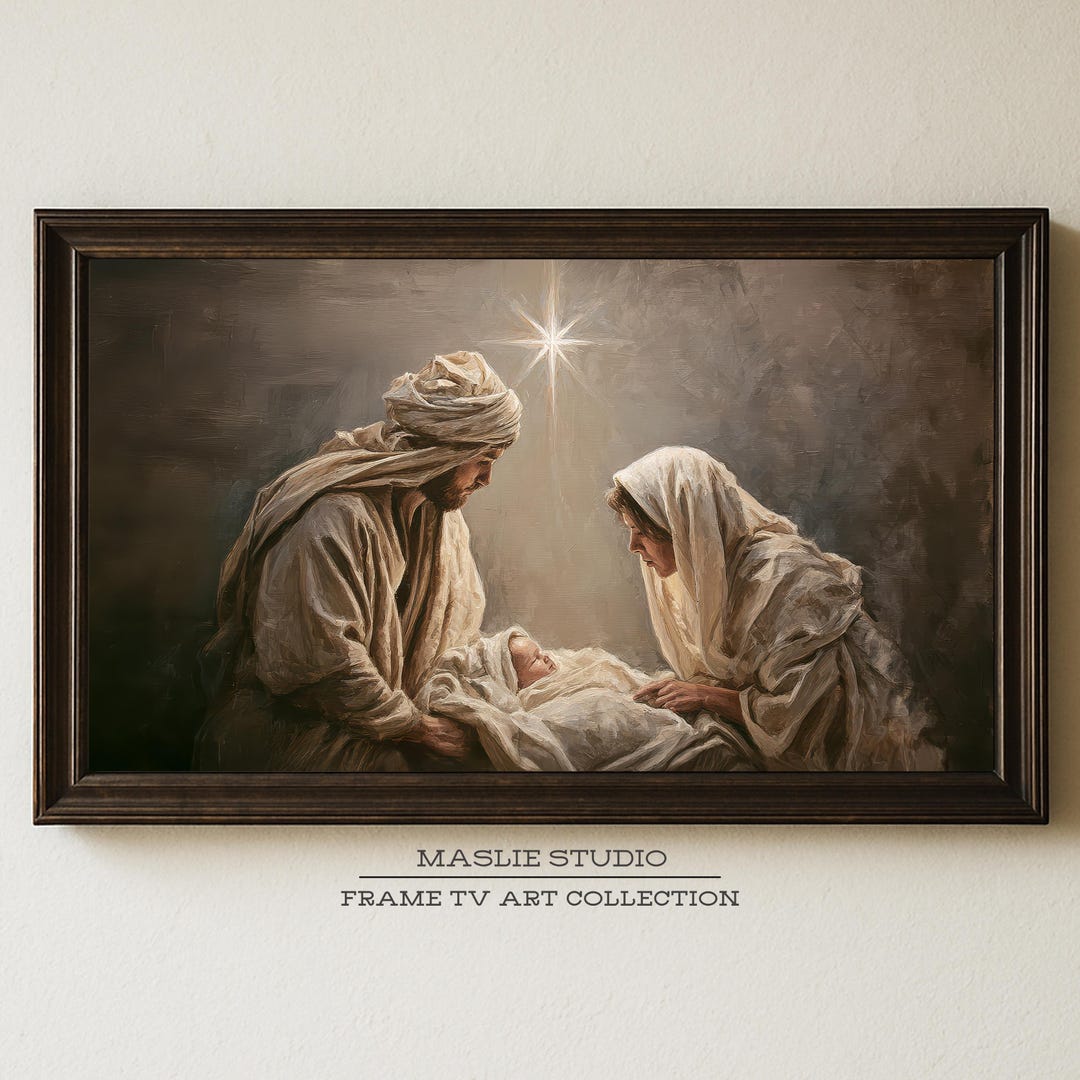 Nativity Frame TV Art | Christian Christmas Samsung the Frame (digital ...