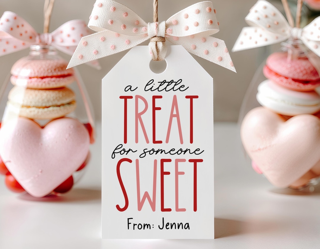 Editable Valentine Gift Tag | Valentine Treat Tag | Valentine's Day ...