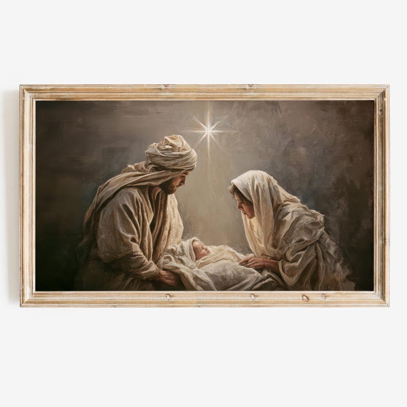Nativity Frame TV Art | Christian Christmas Samsung the Frame (digital ...