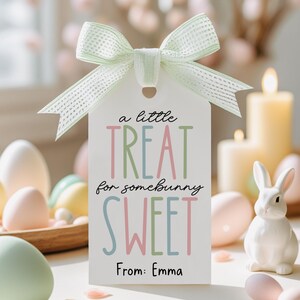 Editable Easter Gift Tag | Easter Treat Tag | Cookies Treat Tag ...