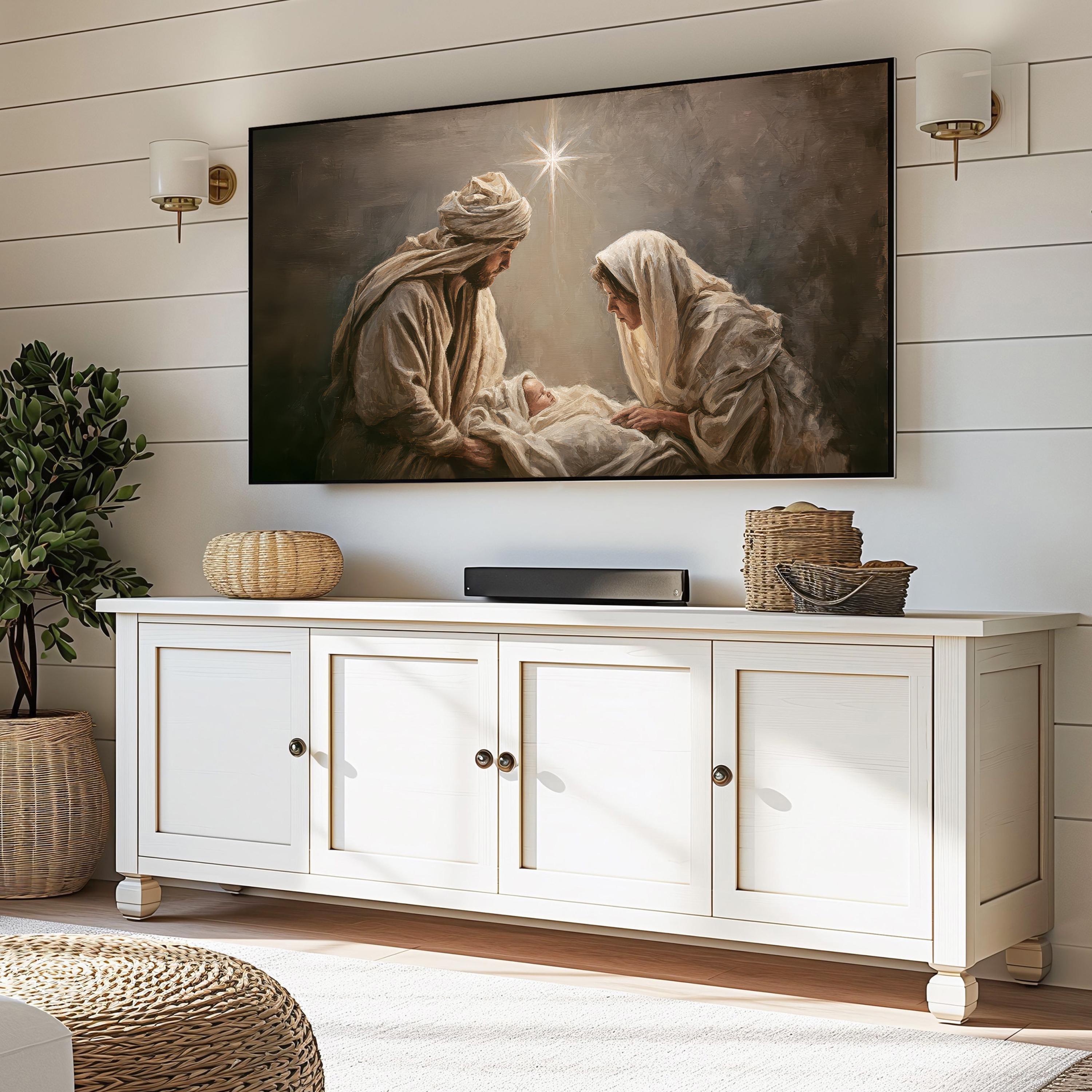 Nativity Frame TV Art | Christian Christmas Samsung the Frame (digital ...