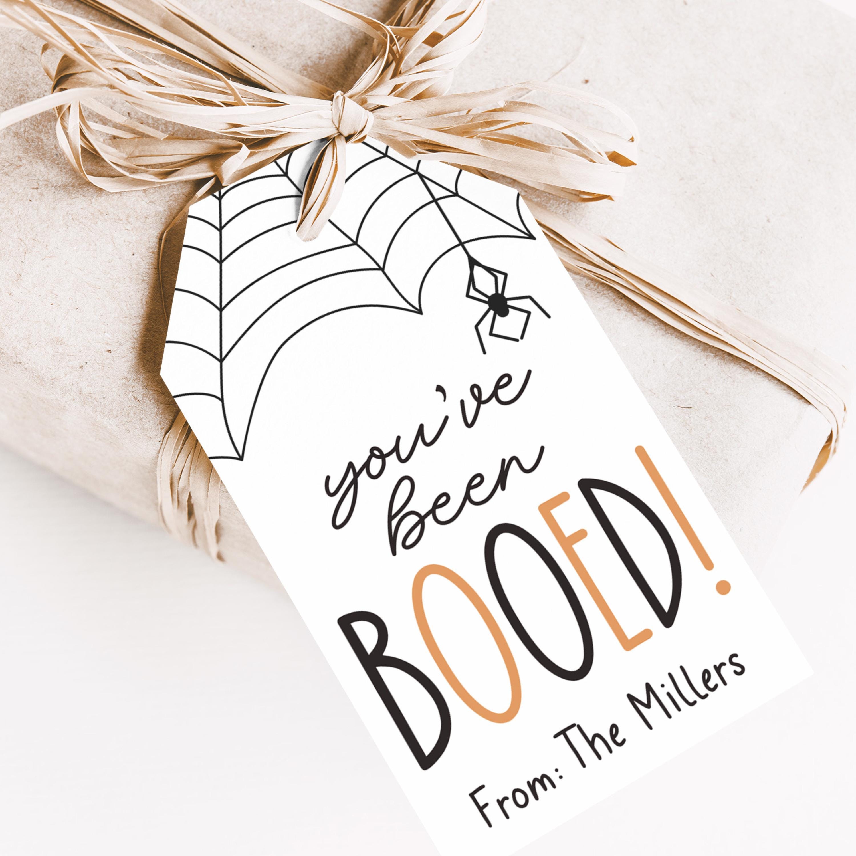 Editable You've Been Booed Gift Tag | Halloween Treat Tag | Cookies ...