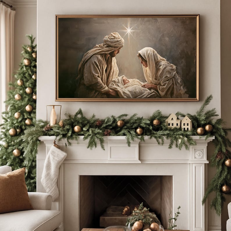 Nativity Frame TV Art | Christian Christmas Samsung the Frame (digital ...