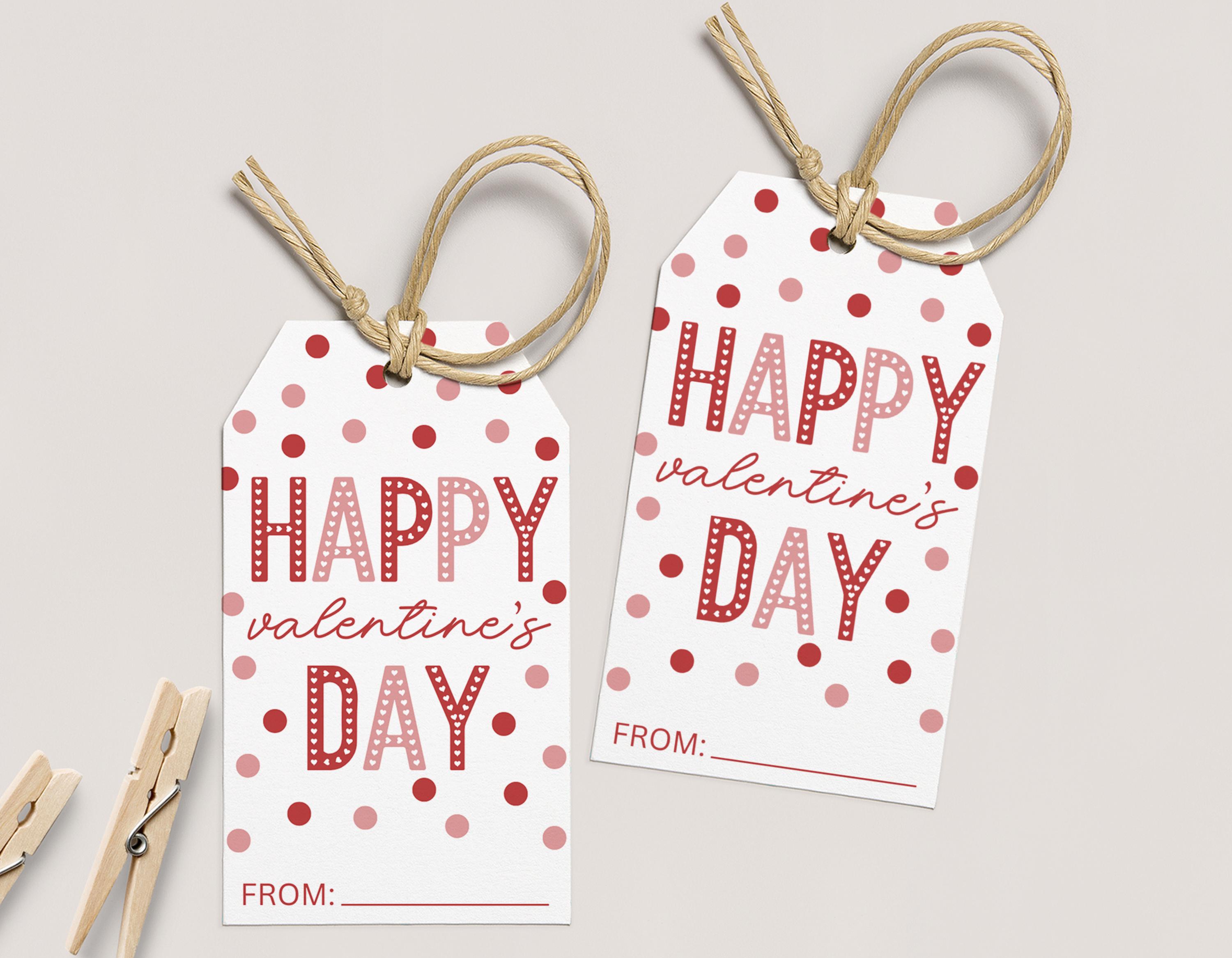 Printable Valentine Gift Tag | Valentine Treat Tag | Valentine's Day ...