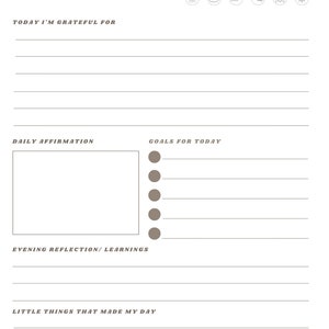 Printable Gratitude Journal Log | Daily Thankfulness Tracker | Digital ...