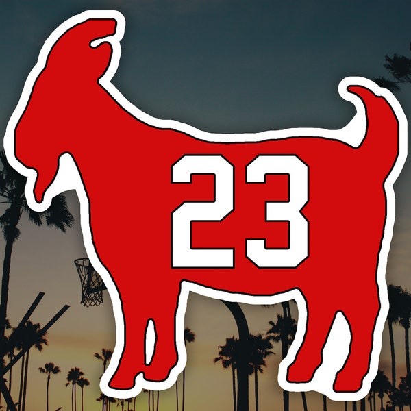 Michael Jordan Goat Sticker - Etsy