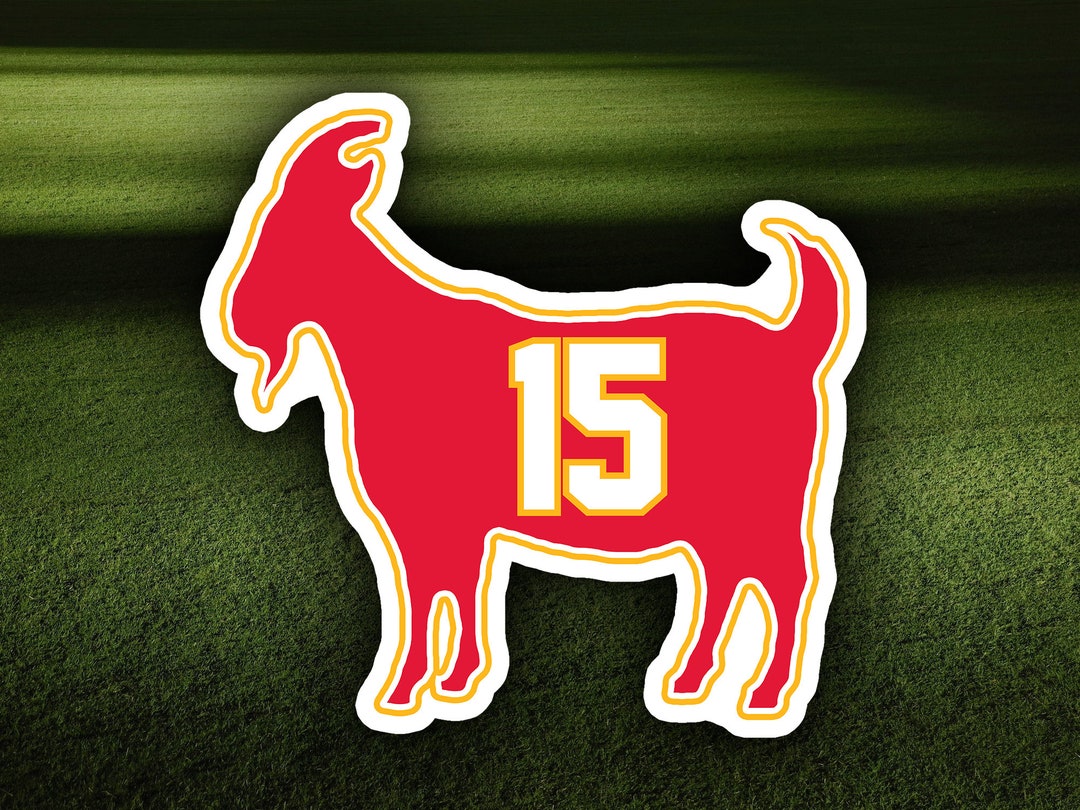 Patrick Mahomes Goat 15 Chiefs Waterproof Vinyl Sticker Decal Art - Etsy