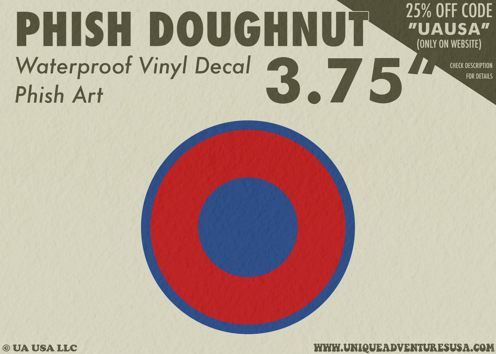 Doughnut Waterproof Vinyl Sticker Decal Phish Lyric Art - Etsy