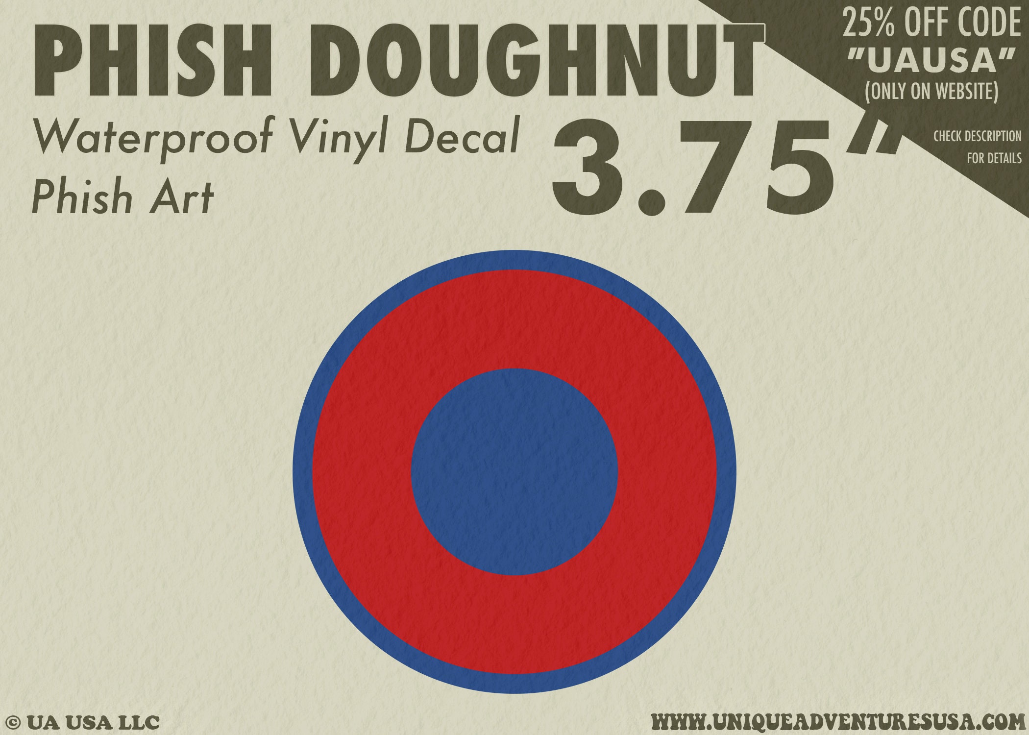 Doughnut Waterproof Vinyl Sticker Decal Phish Lyric Art - Etsy