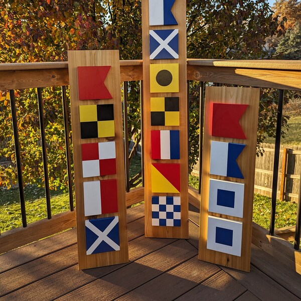 Nautical Flag Sign - Etsy