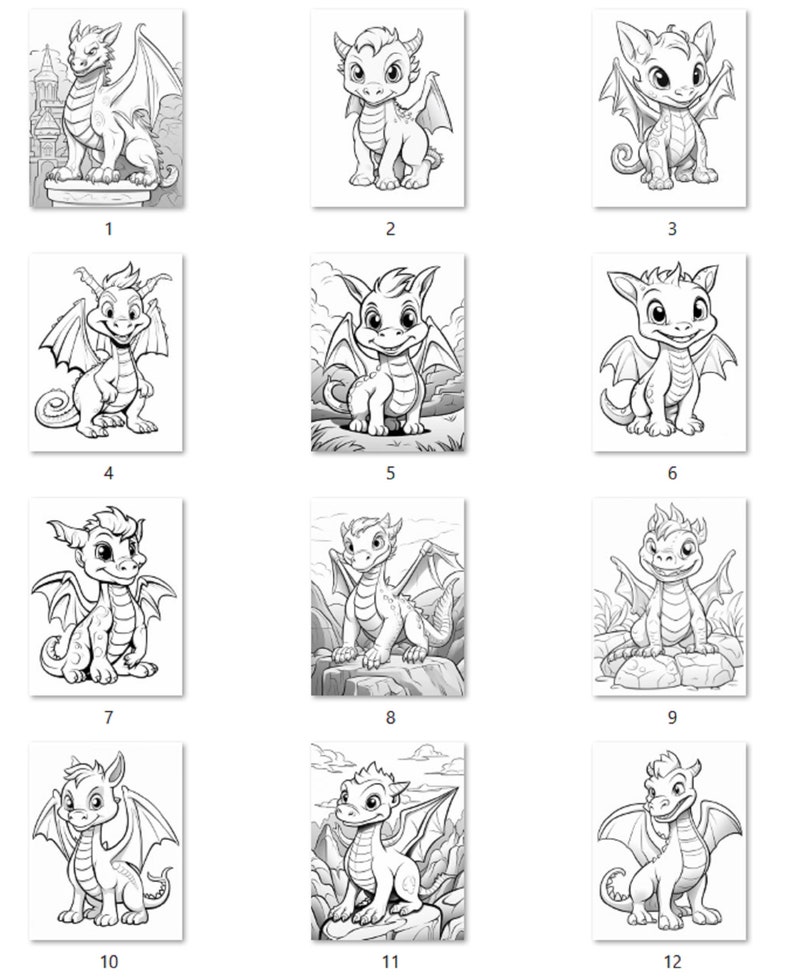 Coloring Book Pages for Children and Adults. 30 Printable PDF Pages for ...