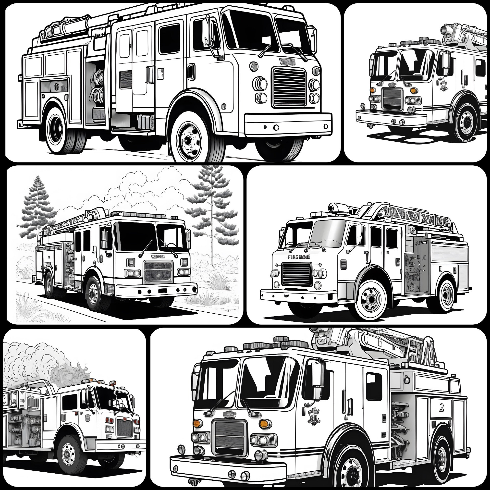 Coloring Book Pages for Children and Adults. 30 Printable PDF Pages ...