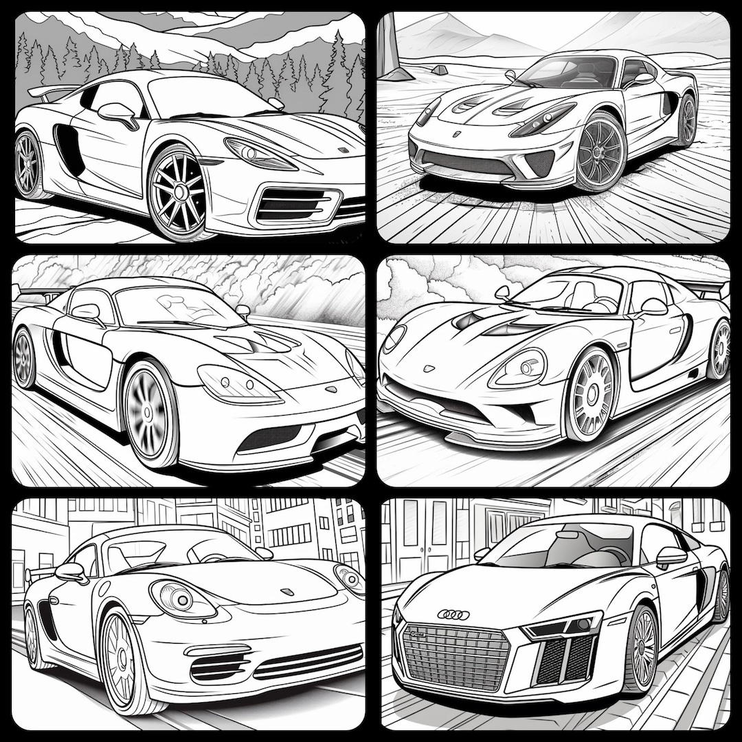 Coloring Book Pages for Children and Adults. 30 Printable PDF Pages ...