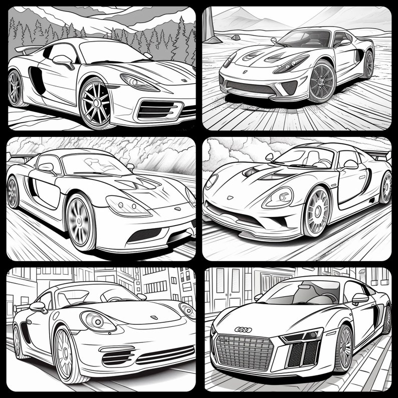 Coloring Book Pages for Children and Adults. 30 Printable PDF Pages ...